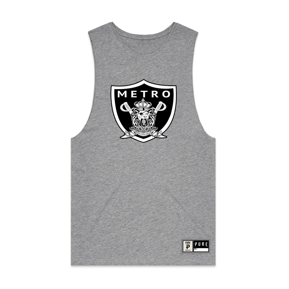 Metro Lions | Tank | Grey Marle | Pure Athletic NZ