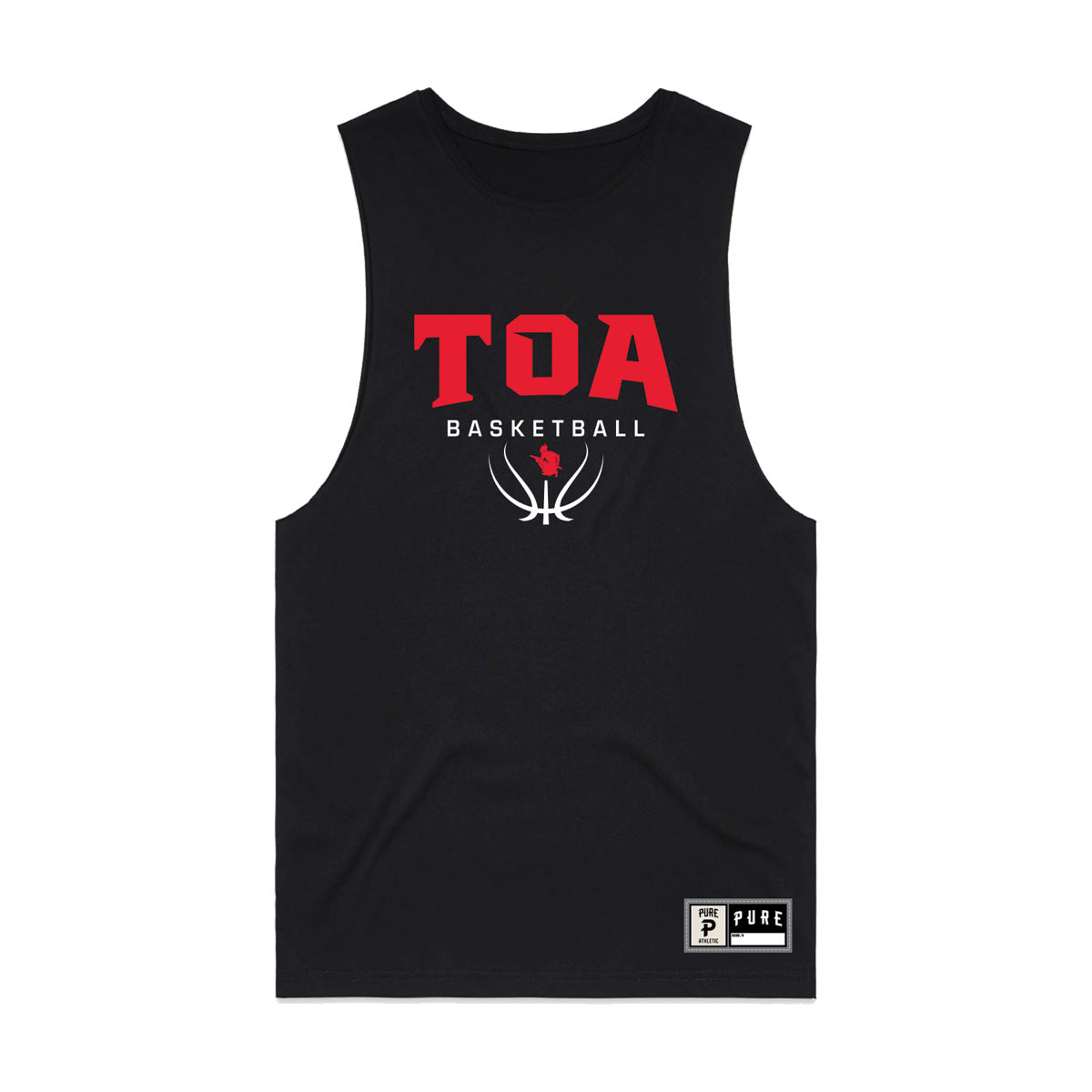 Ngati Toa Basketball Kids & Youth Tank - Black | Pure Athletic NZ